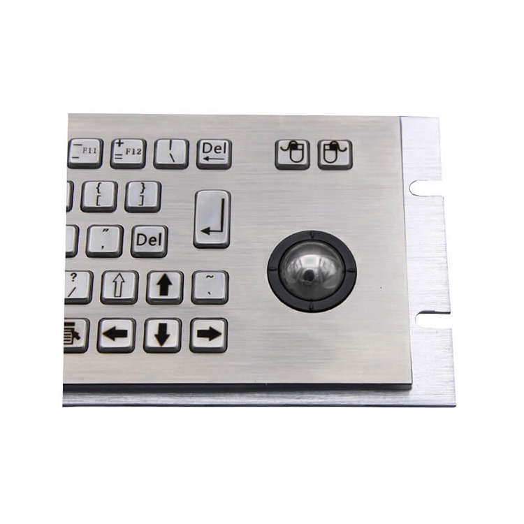 RKB-8630 Stainless Steel Industrial Keyboard With Trackball