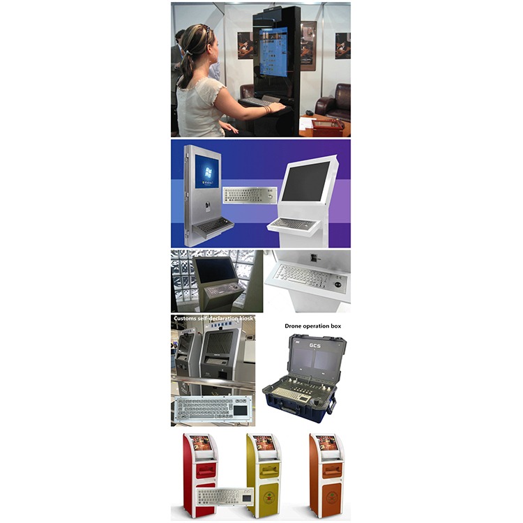 RKB-D-8635T Stainless Steel Keyboard With Touchpad