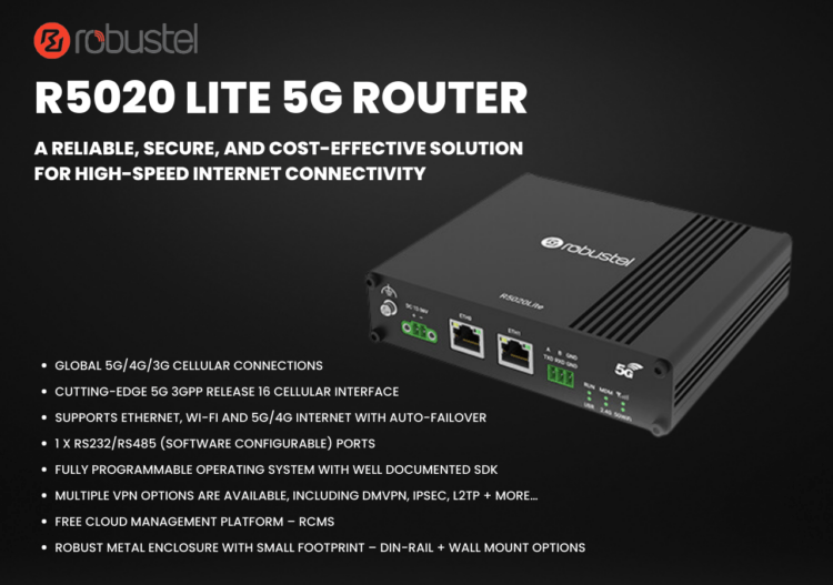 Introducing The R5020 Lite 5G Router From Robustel